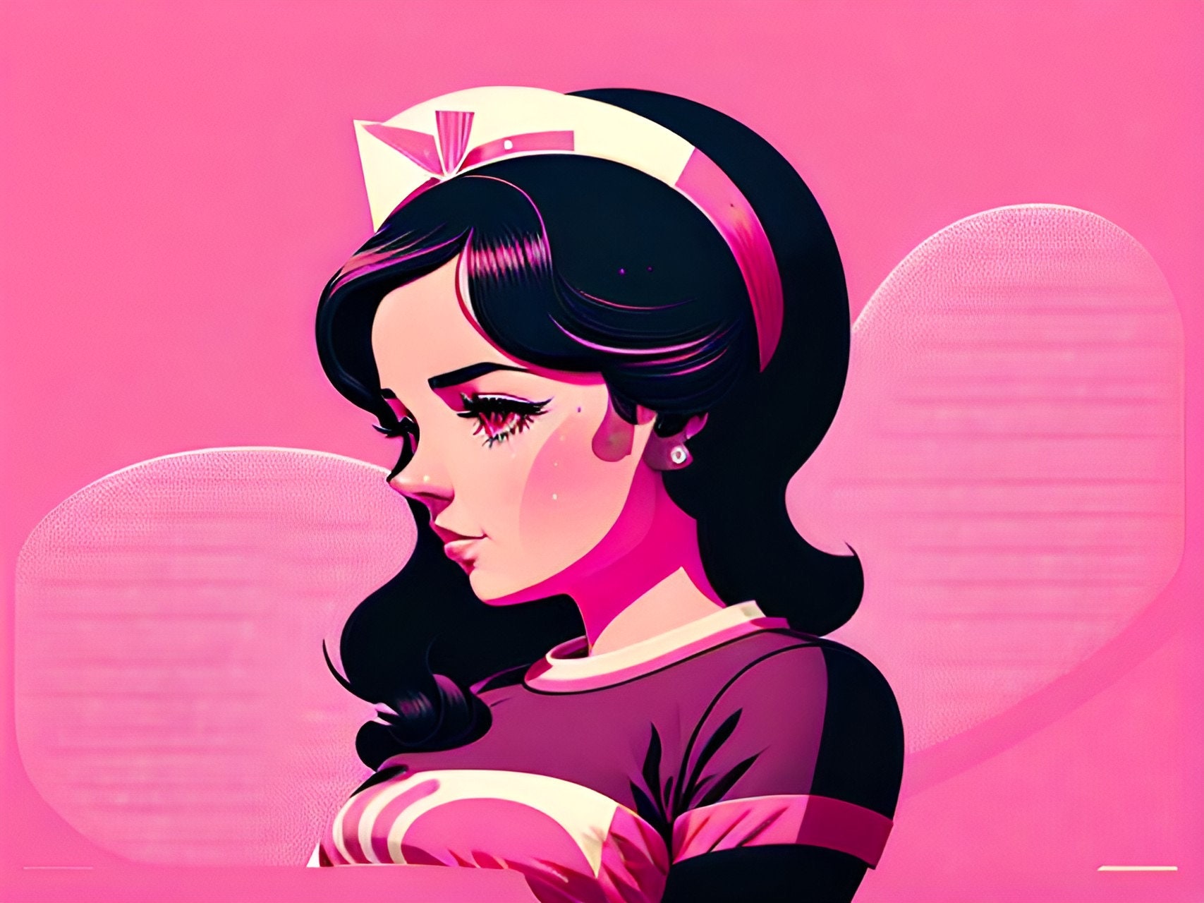 Trendy Pink Girly Future Poster Prints Bundle 49 Beautiful Art Print ...