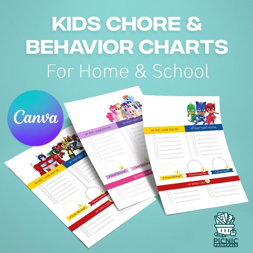 Minnie Mouse - Kids Chore and Behavior Chart - Etsy