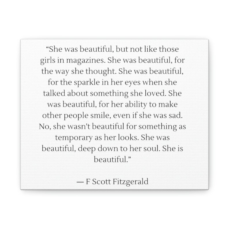 She Was Beautiful Poem Feel Good Art for Strong Women - Etsy