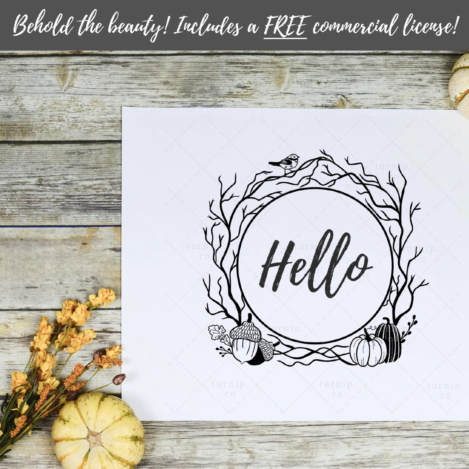 Autumn Fall Frame SVG & PNG Clipart Sublimation Graphic Design | Etsy