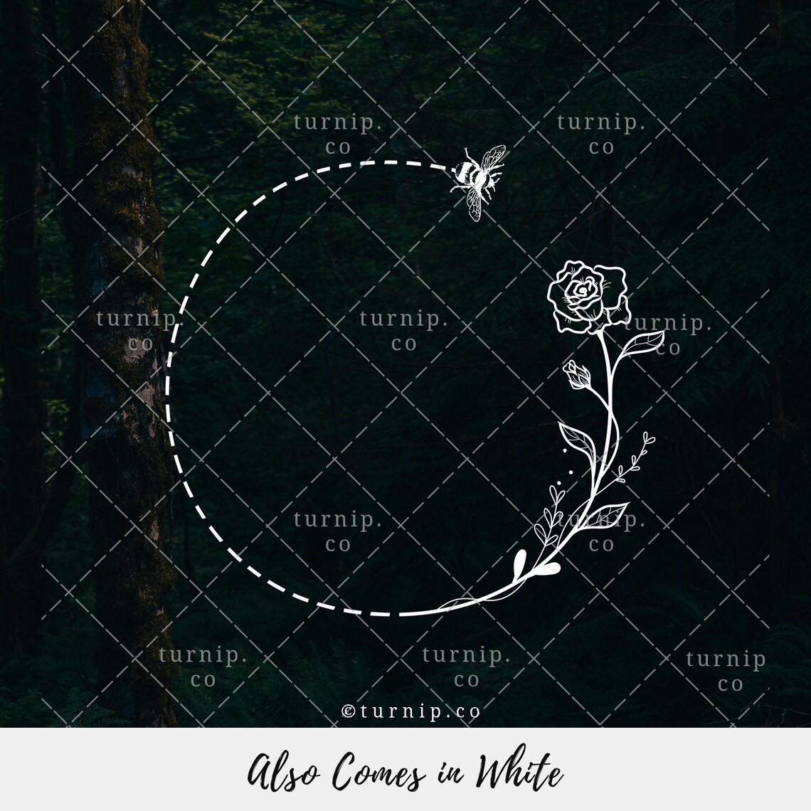 June Birth Flower SVG PNG Rose & Bee Wreath Clipart Floral - Etsy