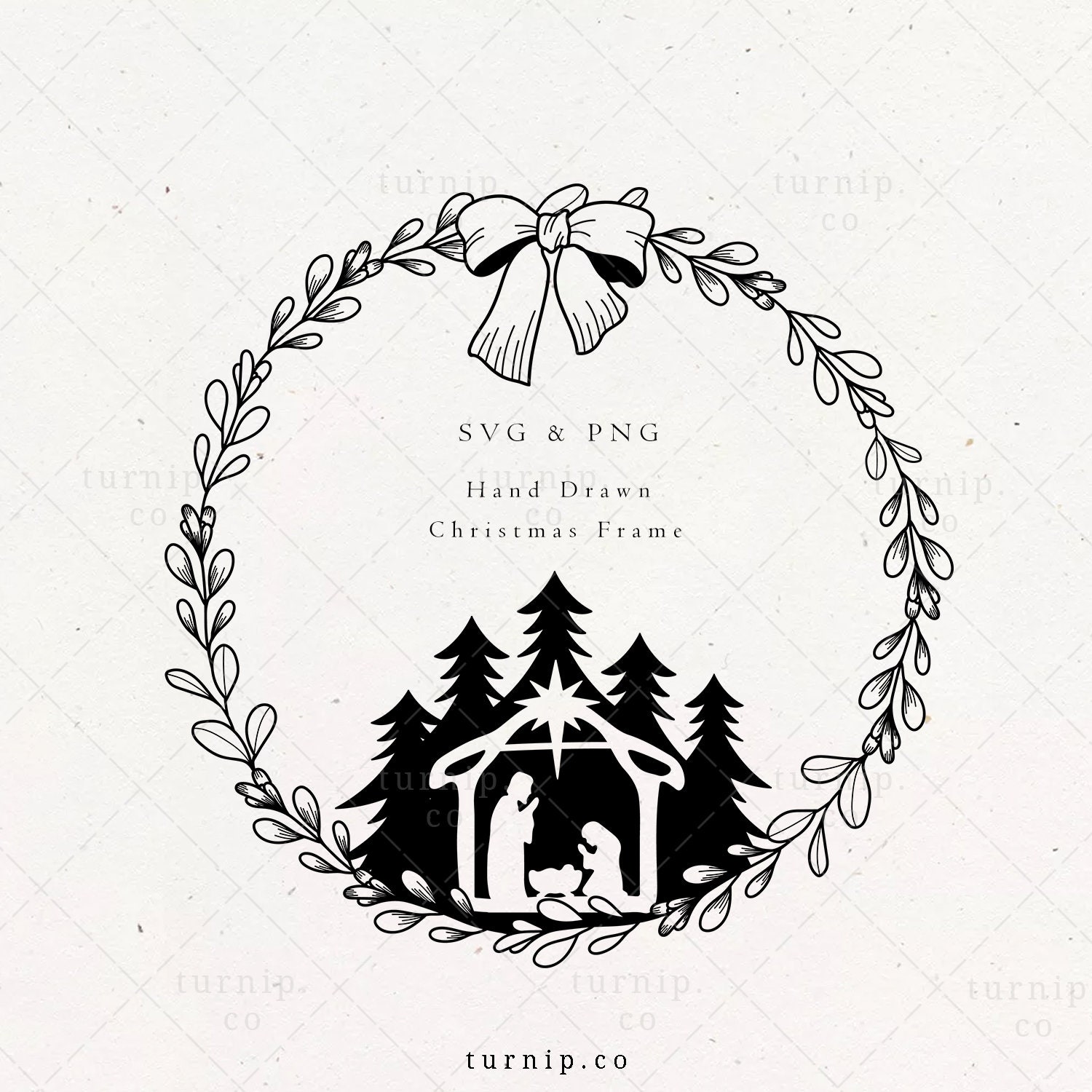 Christian Christmas Clip Art Black And White