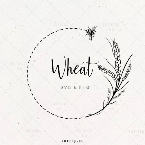 Wheat Wreath SVG Wheat & Bee Border PNG Clipart Farmhouse - Etsy Canada
