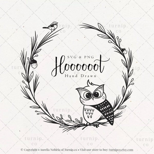 Fall Owl Clipart - Etsy