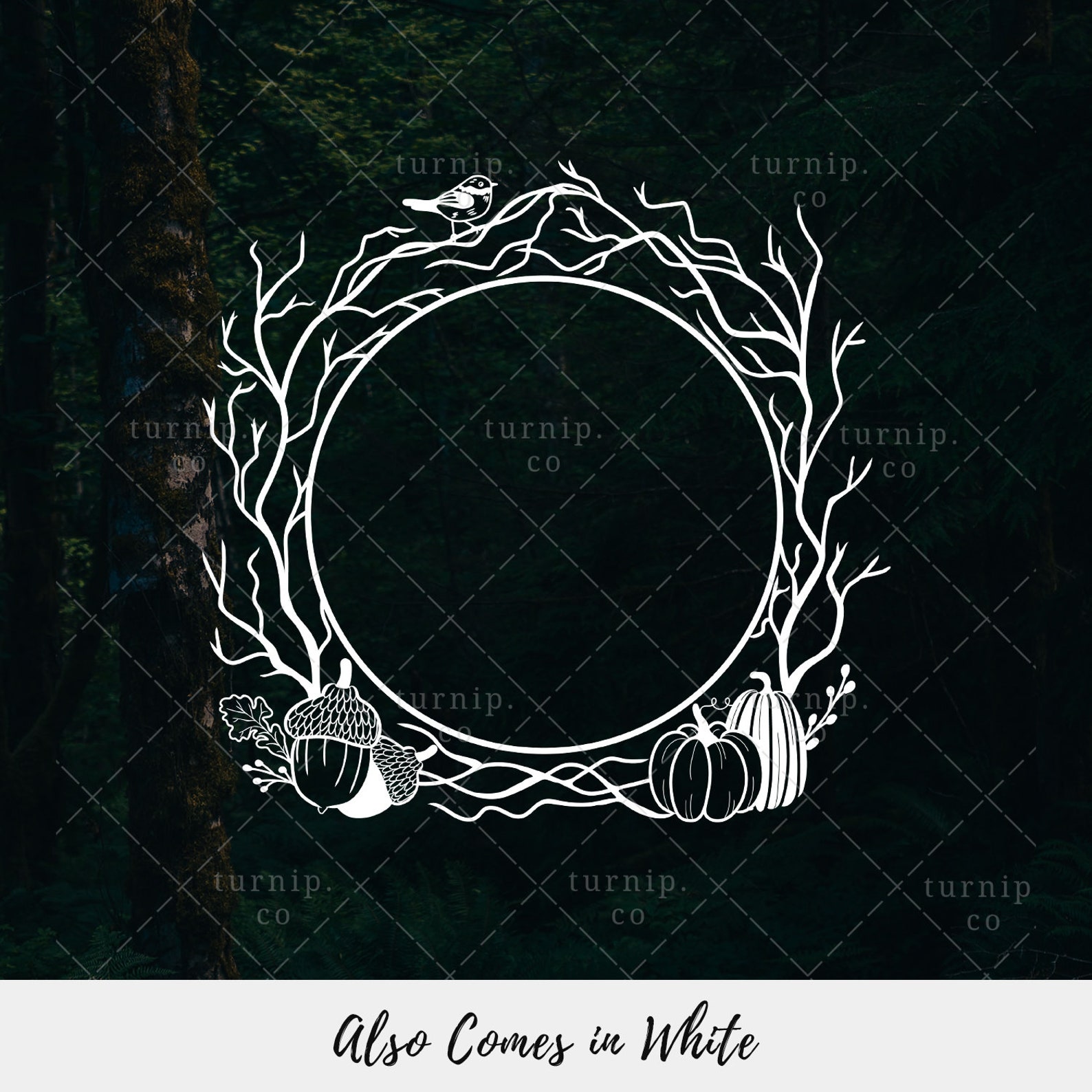 Autumn Fall Frame SVG & PNG Clipart Sublimation Graphic Design | Etsy