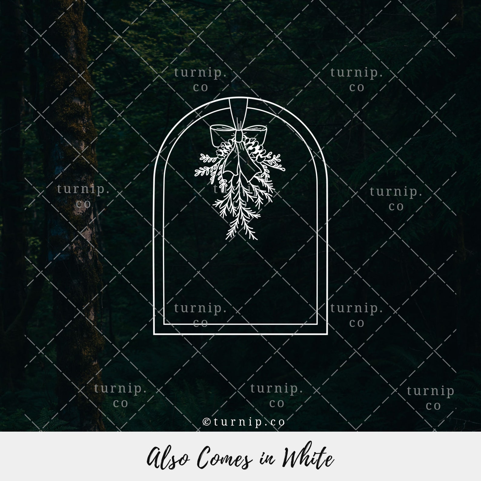 Christmas Arch Frame Border SVG & PNG Clipart Sublimation - Etsy