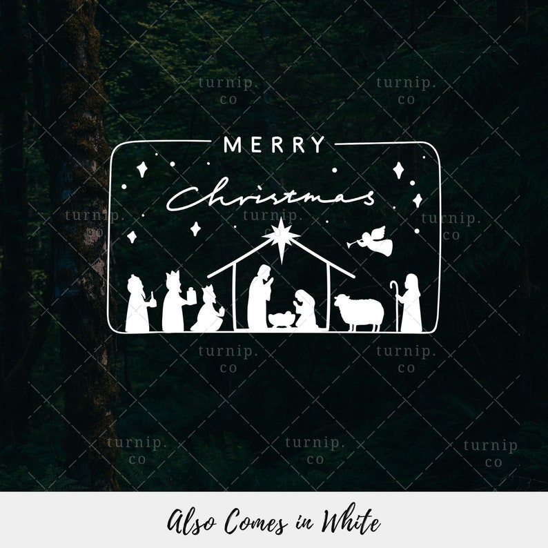 Nativity SVG & PNG Scene File Clipart Sublimation Graphic - Etsy