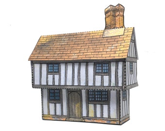 Tudor House Print - Etsy