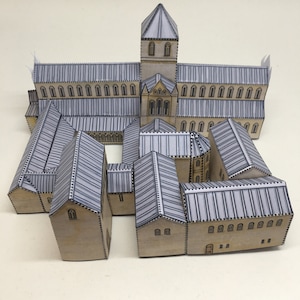 Download Medieval Monastery Cut Out and Make Card Model - Etsy