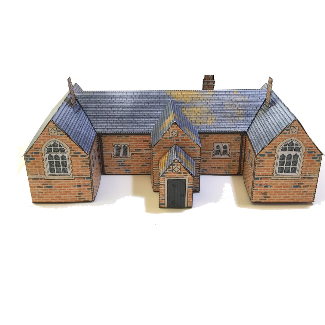 Victorian School Paper Model Download - Etsy