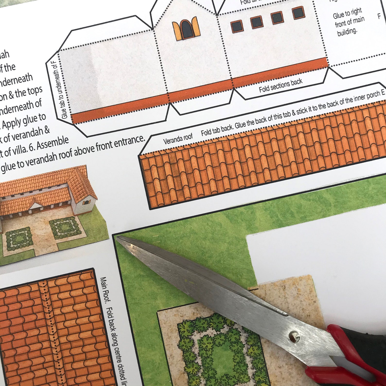 Cut Out and Make Roman Villa | Etsy UK