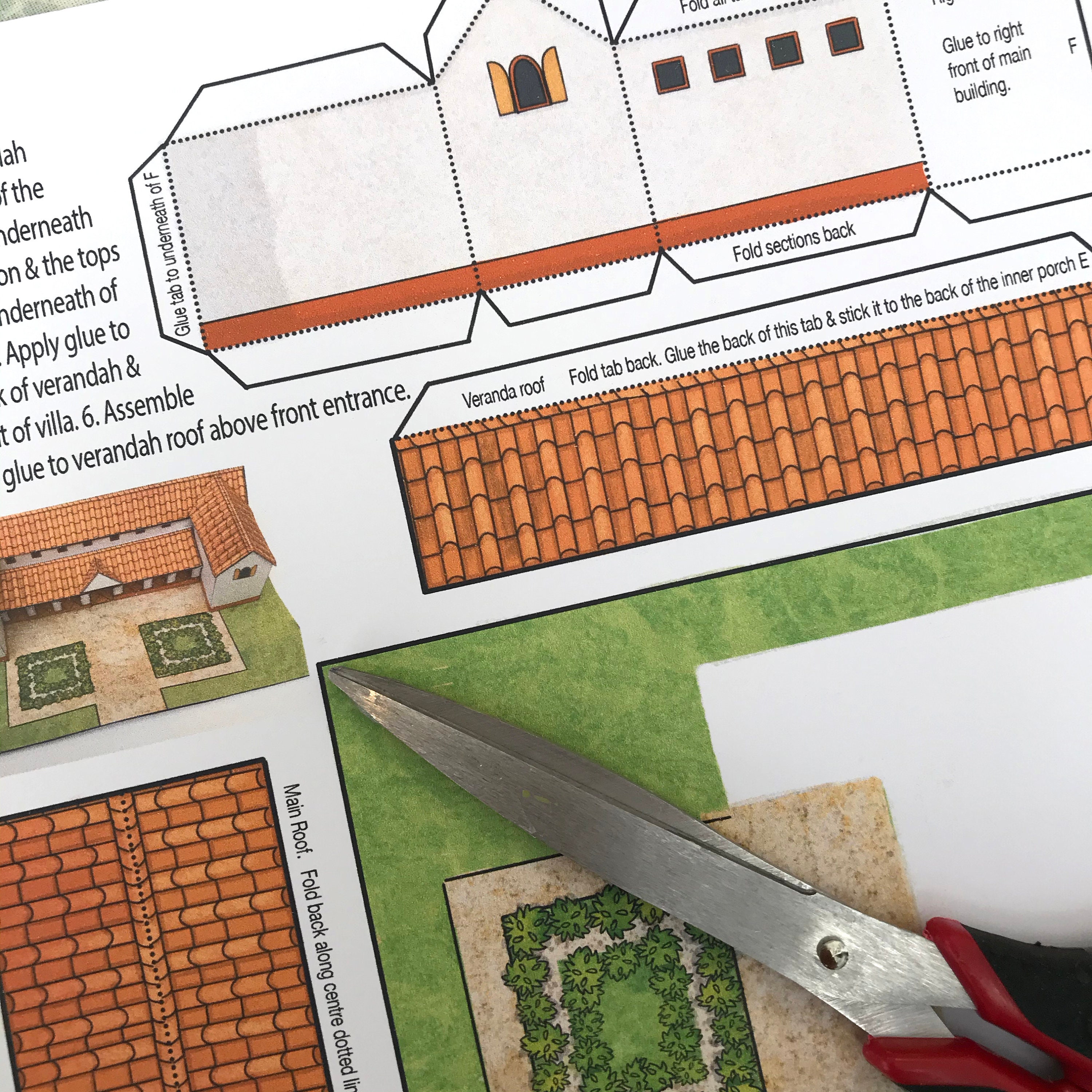 Ancient Roman Villa Papercraft Architecture Papercraft: Alhambra