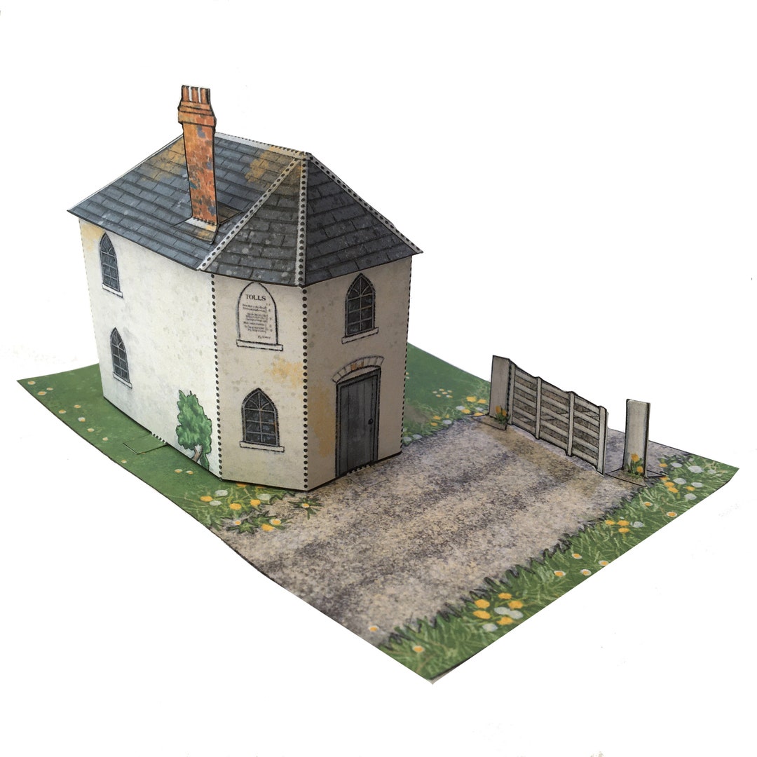 Historic Toll House and Gate Paper Model Download - Etsy