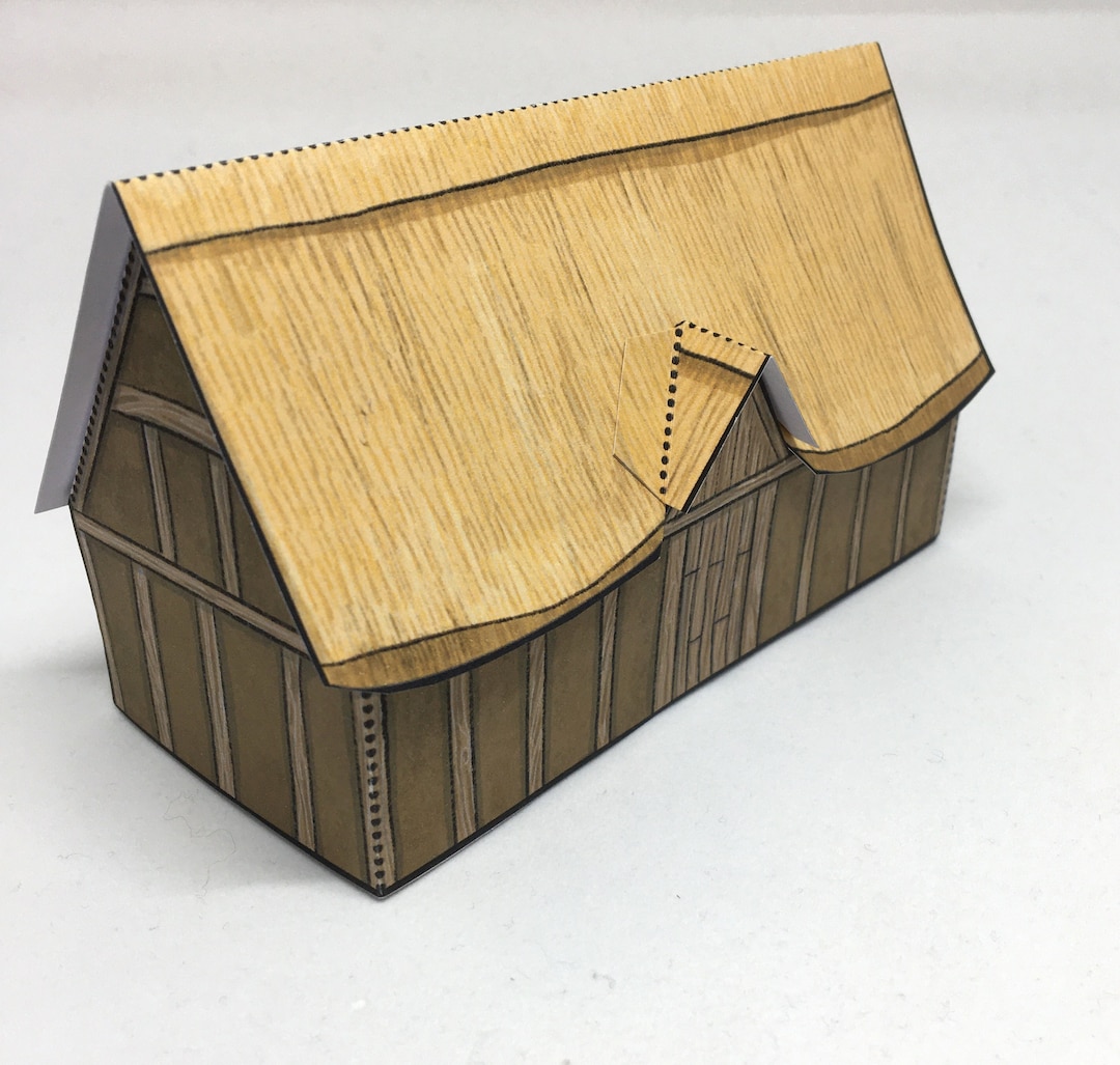 Anglo Saxon Hall Paper Model Kit Download - Etsy Portugal