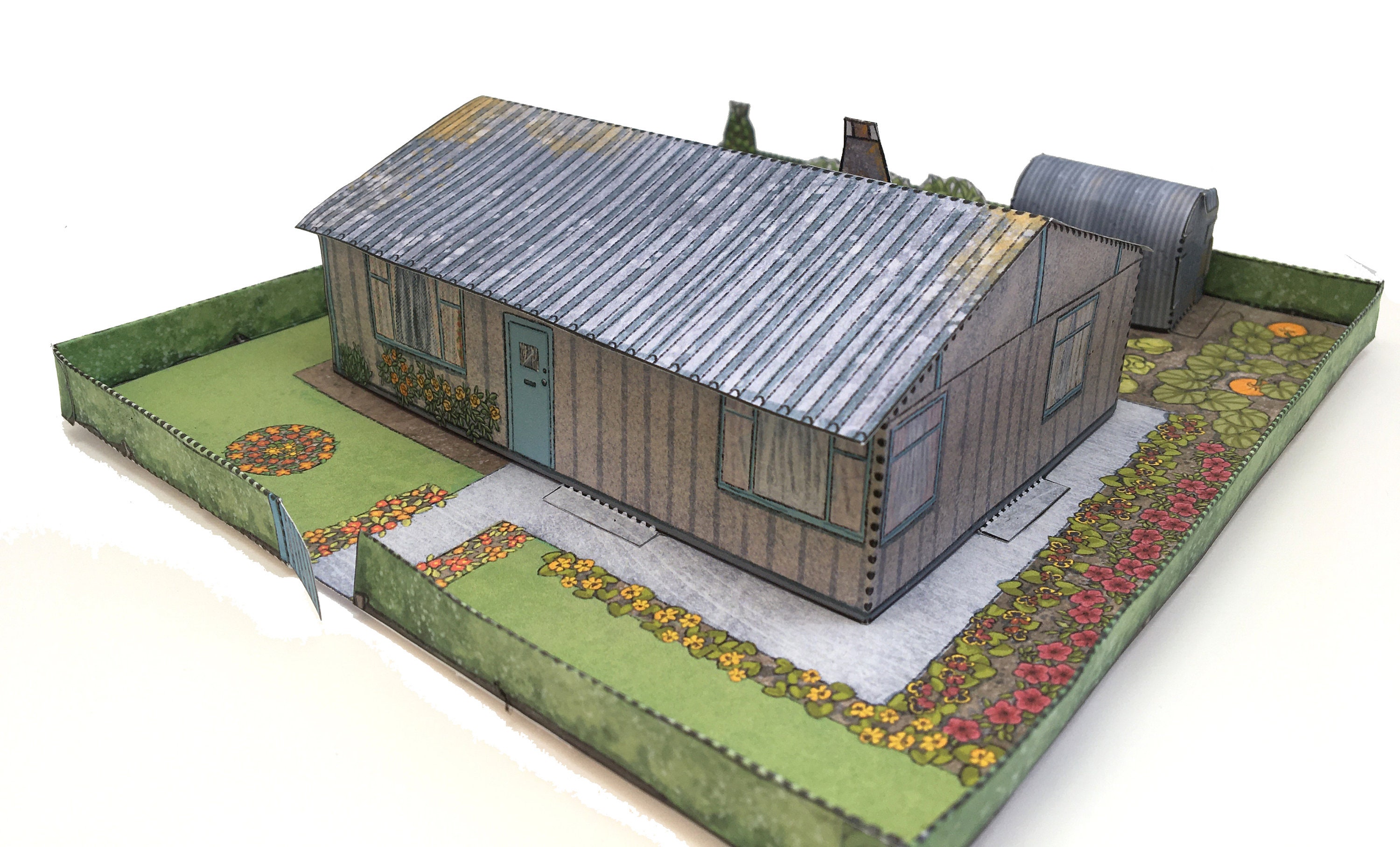 1940's Prefab House Card Model to Cut Out and Make - Etsy UK