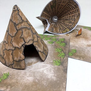 Stone Age Mesolithic Houses Paper Models Download - Etsy