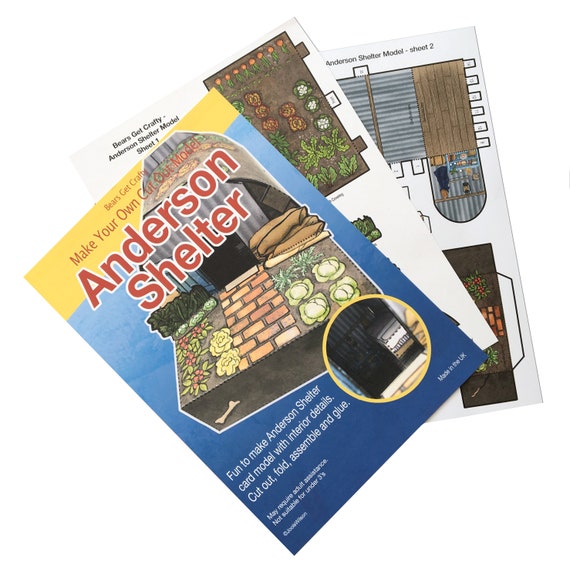 Anderson Shelter Card Model Kit - Etsy