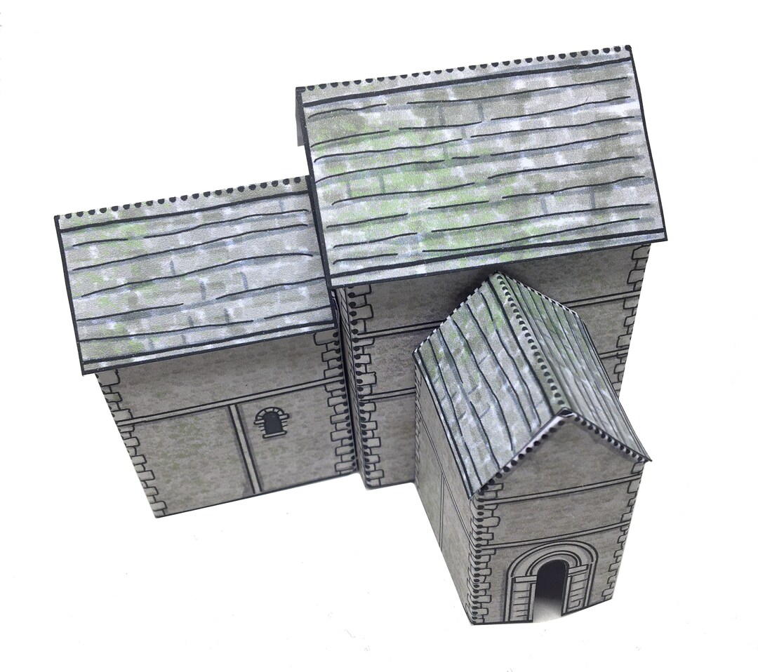 Anglo Saxon Church Paper Model Kit Download - Etsy UK