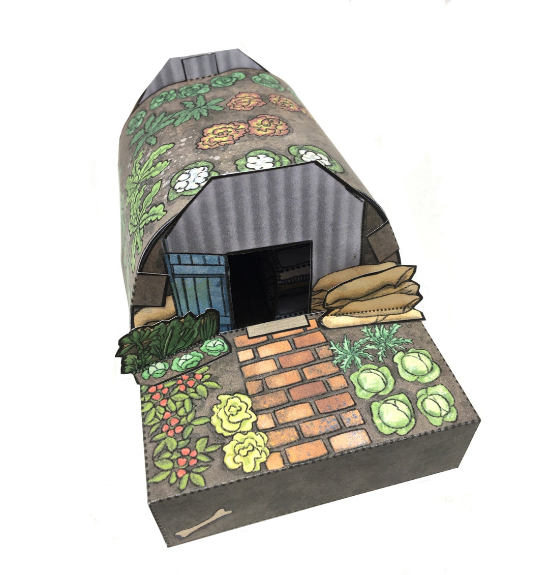 World War 2 Anderson Shelter Paper Model Download - Etsy
