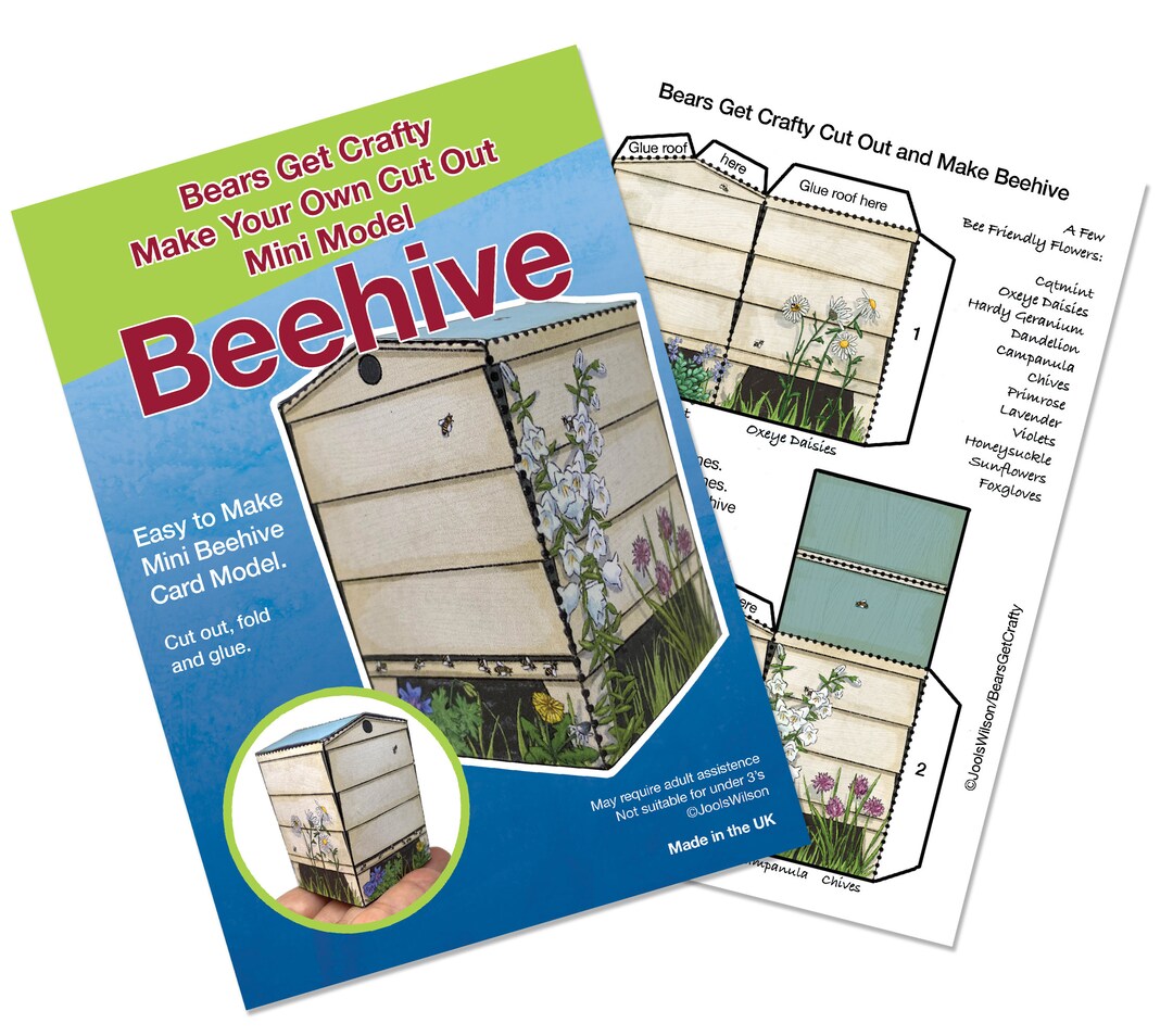 Beehive Paper Model Kit - Etsy