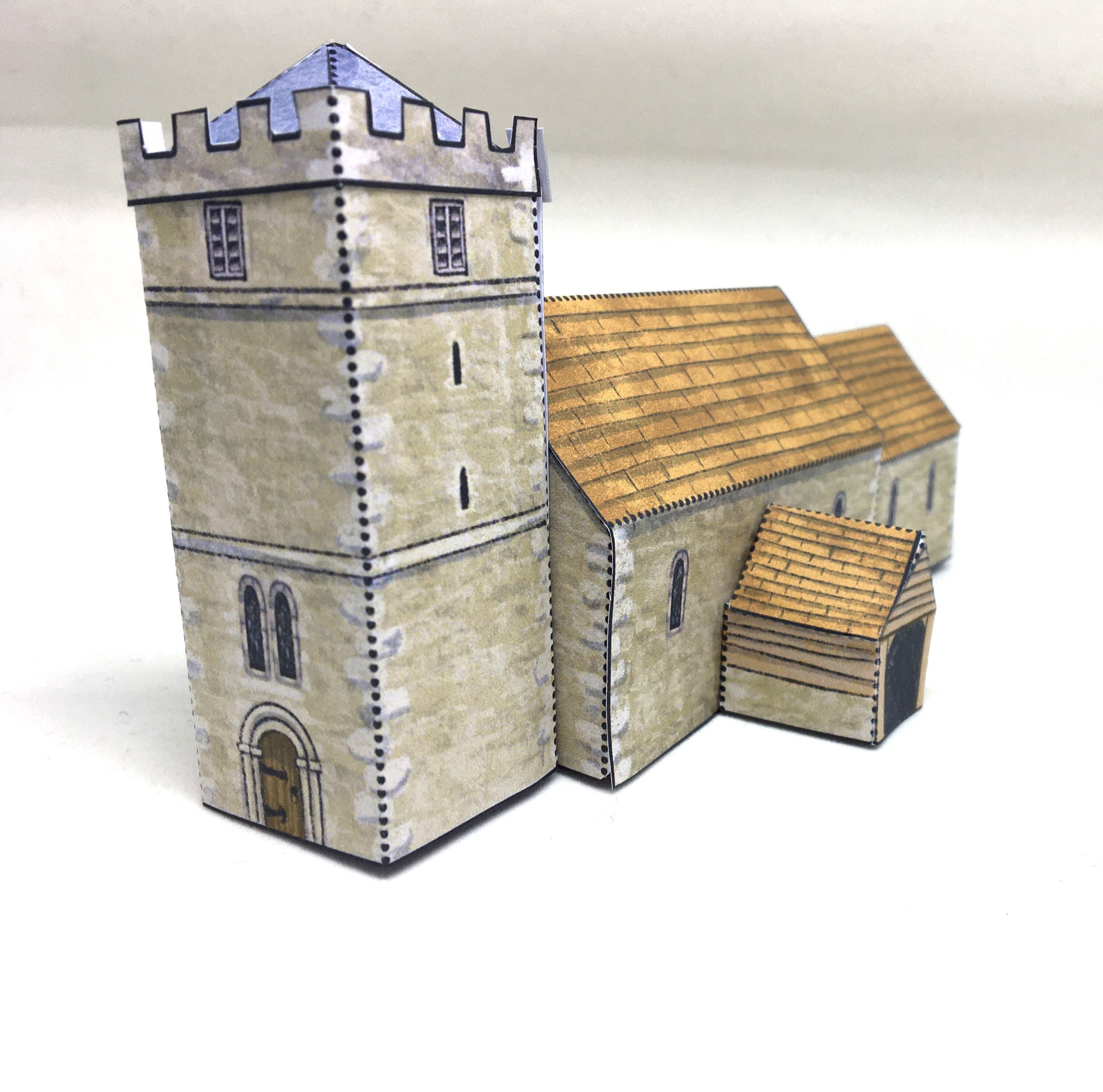 Norman Church Paper Model Download | Etsy