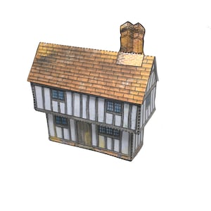 Tudor House Paper Model Download - Etsy