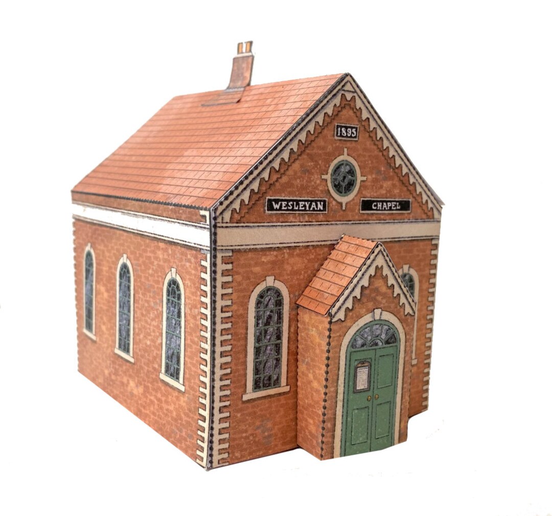 Download Victorian Wesleyan Chapel Paper Model - Etsy