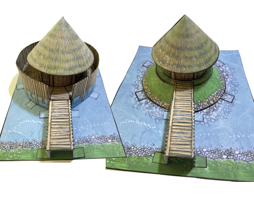 Prehistoric Crannogs Paper Models Kit Download - Etsy