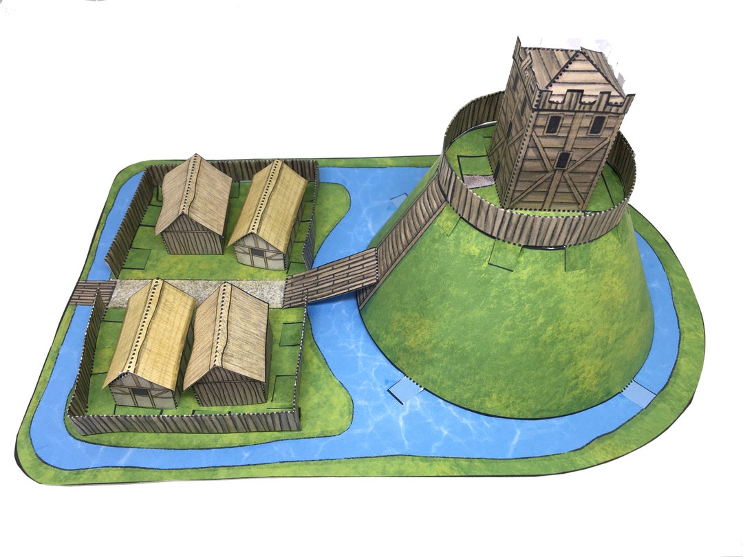Early Norman Motte and Bailey Castle Download and Make - Etsy UK