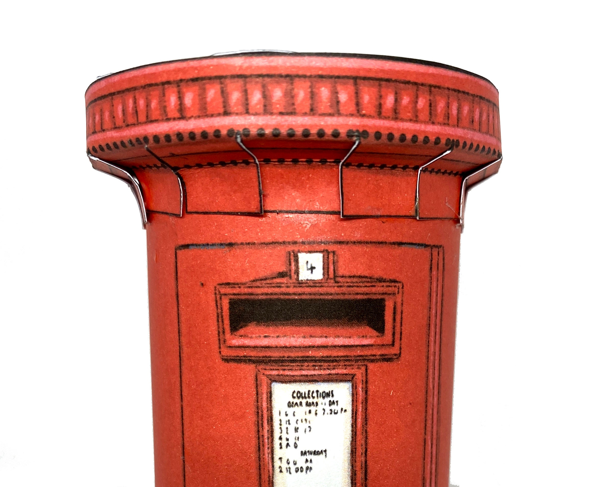 Red British Post Box Paper Model Download - Etsy UK