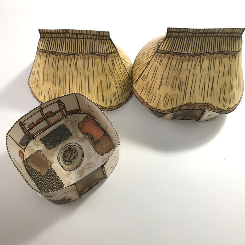 Stone Age Neolithic House Paper Model Kit - Etsy Canada