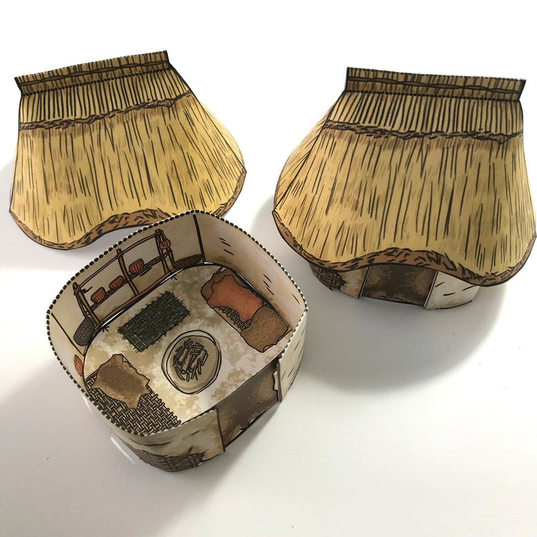 Buy Stone Age Neolithic House Paper Model Download Online in India - Etsy