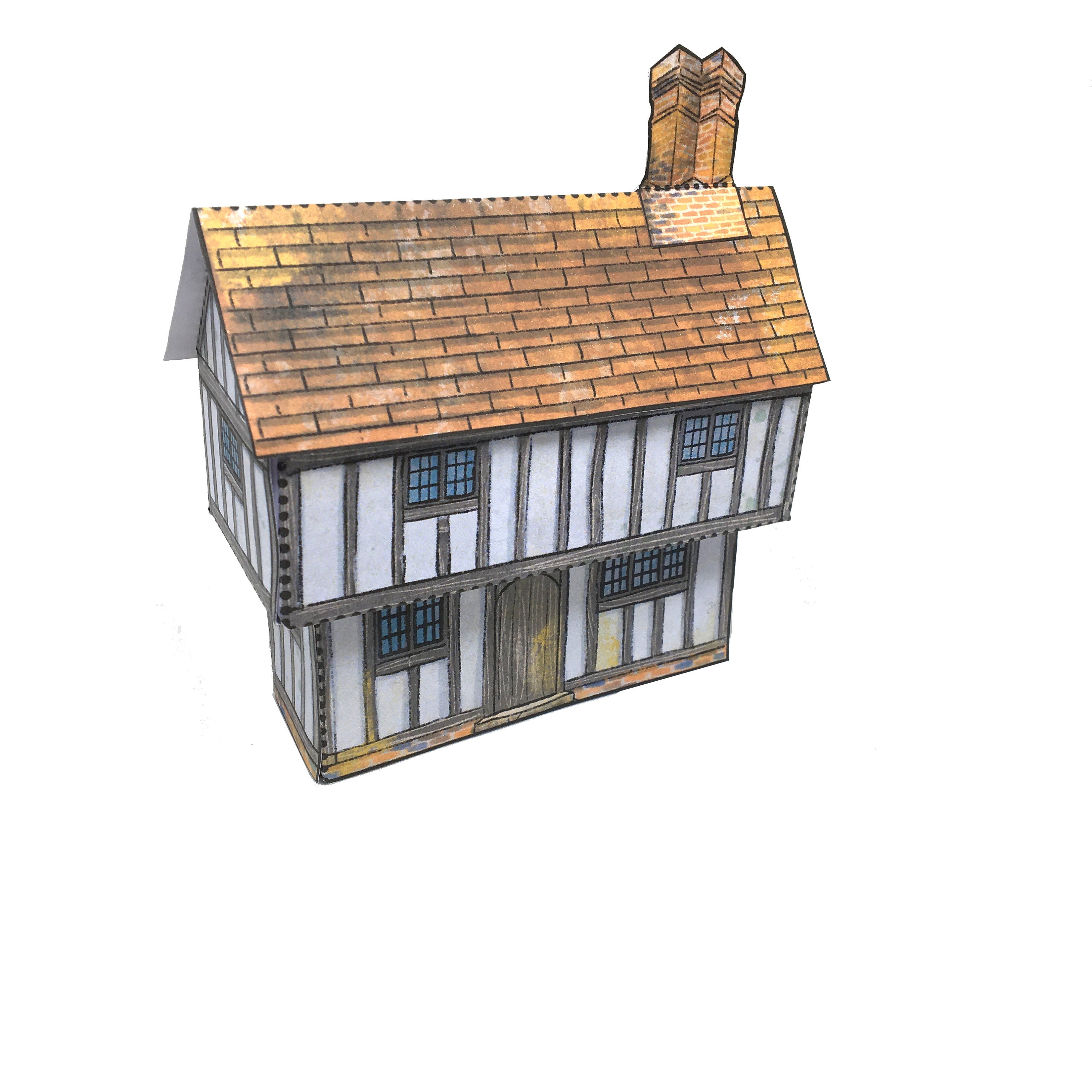 Download Tudor House Paper Model - Etsy UK
