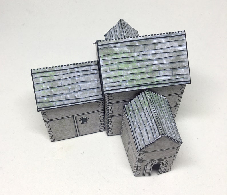 Download Anglo Saxon Church Paper Model Kit - Etsy