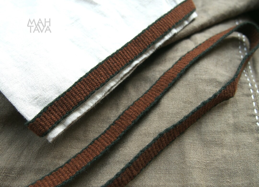 Woolen Medieval Trim, Viking Trim, Woven Trim, Rigid Heddle, Viking ...