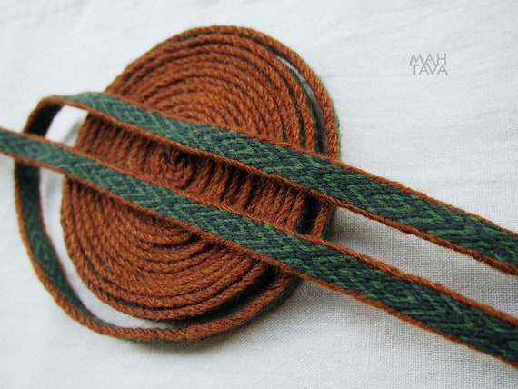 Tablet Woven Trim Viking Trim Tablet Weaving Tablet Weave | Etsy