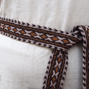 Tablet Woven Belt, Card Woven Band, Woven Braid, Viking Belt, Medieval ...