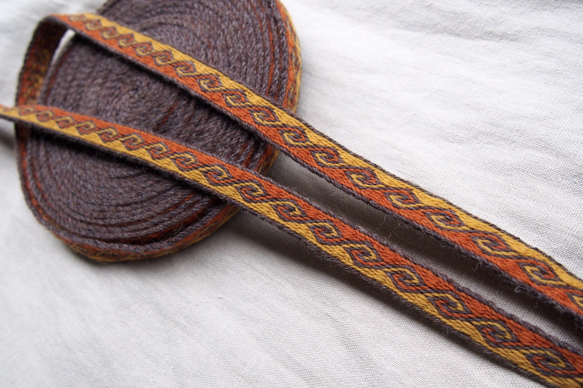 Tablet Woven Trim, Woolen Viking Trim, Tablet Weaving, Tablet Weave ...
