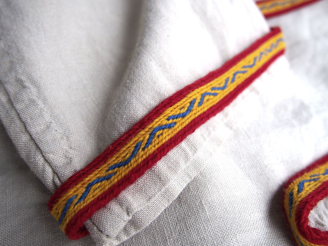 Tablet Woven Woolen Trim, Gaigovo Find, Length to Choose, Viking Trim ...