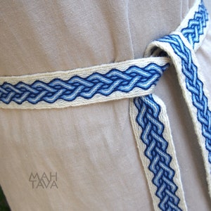 Tablet Woven Belt, Card Woven Band, Woven Braid, Viking Belt, Medieval ...