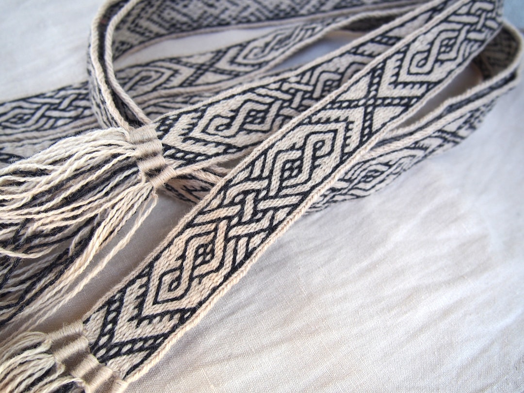 Woolen Tablet Woven Belt, Tablet Weaving, Card Weave, Woven Braid, Card ...