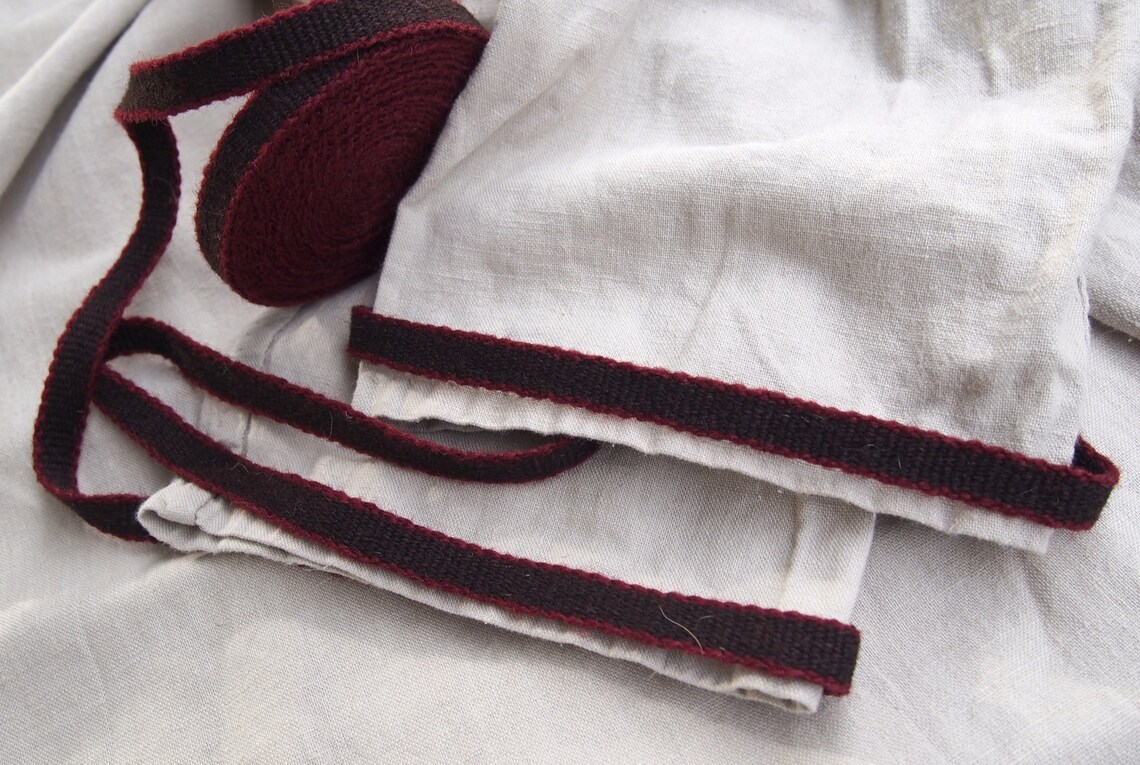 Woolen Viking Trim, Plain Weave Trim, Woven Trim, Viking Dress, Viking ...
