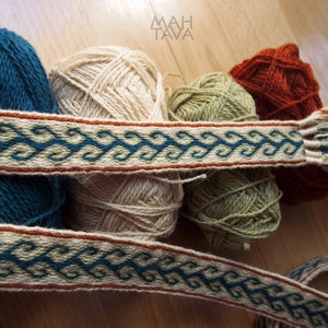 Tablet Woven Belt, Card Woven Braid, Viking Belt, Medieval Belt ...