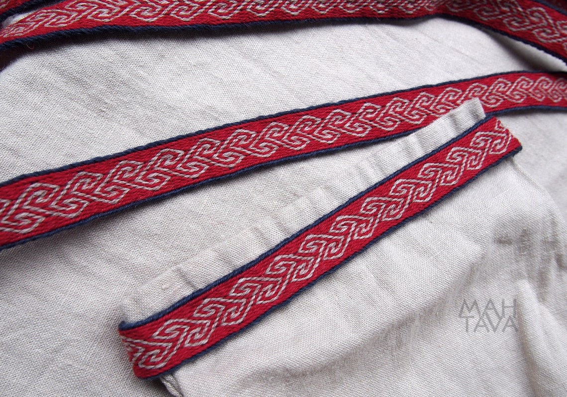 Tablet Woven Trim, Woolen Viking Trim, Tablet Weaving, Tablet Weave ...