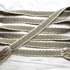 Tablet Woven Belt, Card Woven Band, Woven Braid, Viking Belt, Medieval ...
