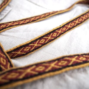 Tablet Woven Band, Woolen Viking Trim, Based on Archaeological Find ...