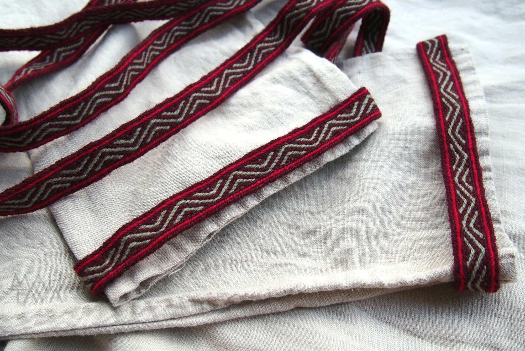 Tablet Woven Trim, Woolen Viking Trim, 3/4 Inch Wide, Tablet Weaving ...