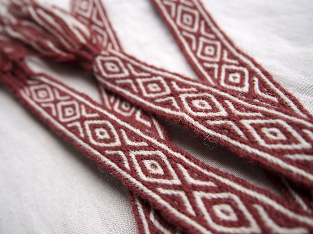 Tablet Woven Trim, Card Woven Viking Trim, Tablet Weaving, Tablet Weave ...