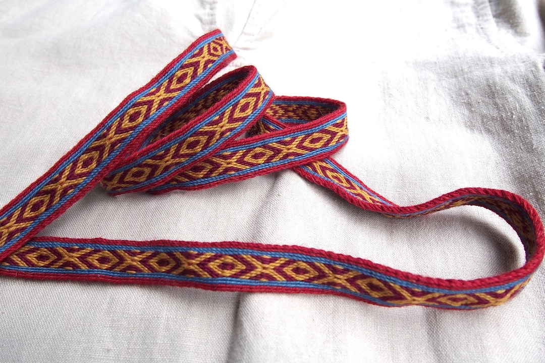 Tablet Woven Trim, Viking Trim, Card Woven Braid, Tablet Weaving ...