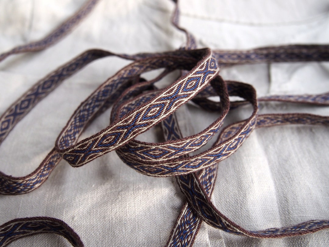 Tablet Woven Linen Trim, Viking Trim, Anglo-saxon Trim, Tablet Weave ...